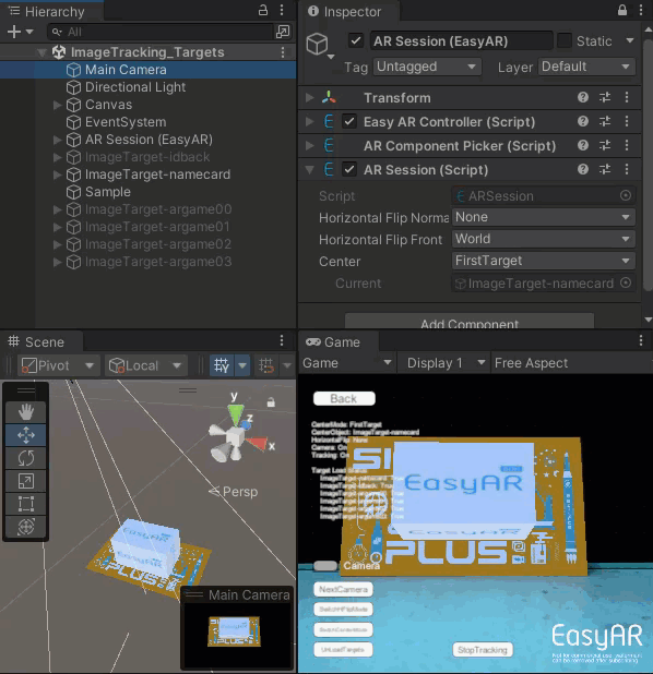 ImageTracking_Targets — EasyAR Sense Unity Plugin 4.7.0 文档